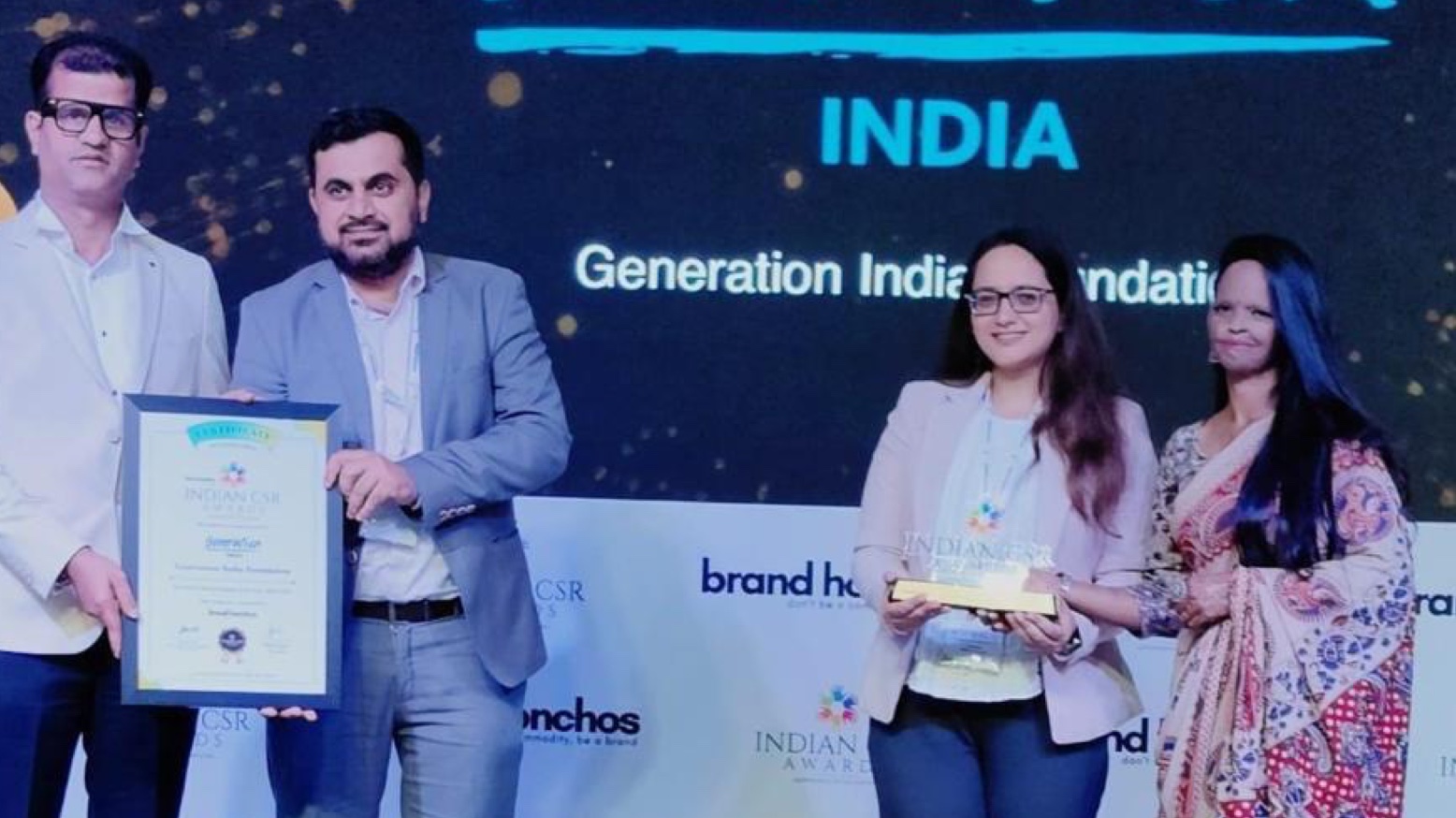 Generation India wins 2023 Indian CSR Award | Generation India